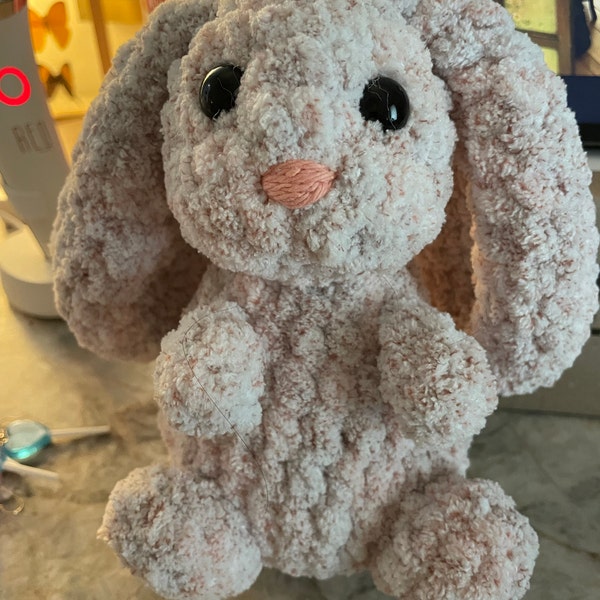 Benny the Bunny Crochet Handmade Amigurumi Lovey and Stuffed Animal - Etsy