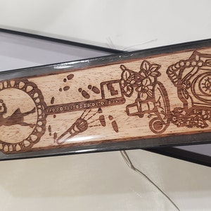 Middle-earth Scroll Map Wooden Bookmark Lord of the Rings - Etsy
