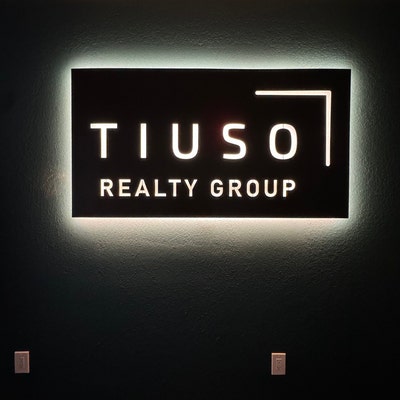 Custom Circle Backlit Logo Sign for Business Decor, Logo Design Into ...