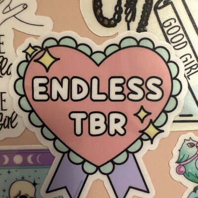 MINI Endless TBR Book Club Sticker L Bookworm Sticker Bibliophile ...