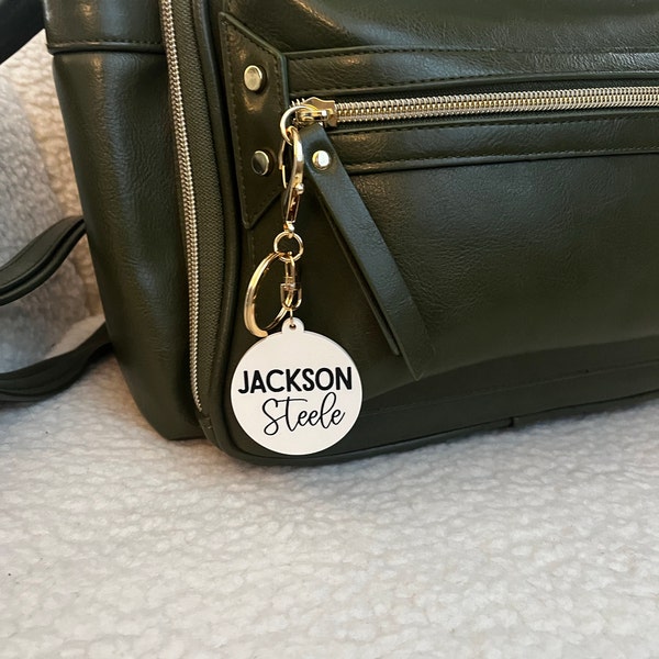 Diaper Bag Name Tag Custom Name Backpack Tag Back to School ...