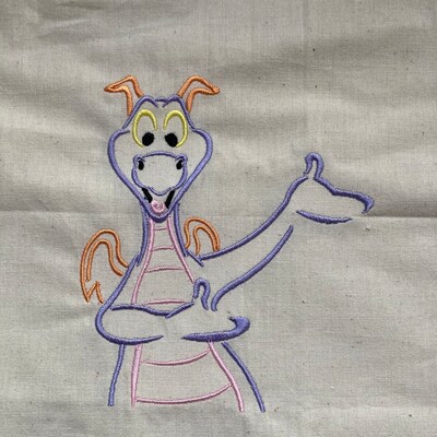 Epcot's Figment Form Journey to Imagination Sketch Digital Embroidery ...