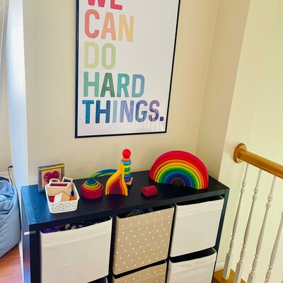 We Can Do Hard Things Download, Printable Art, Inspirational Quote ...