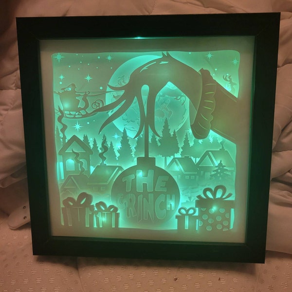 Nativity Light Box, Manger Scene, Christmas Shadow Box, Reason for the ...