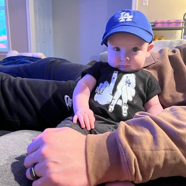 LA Dodgers Newborn Cap, LA Dodgers Baby Hat, Baby Boy Dodgers Hat, Baby ...
