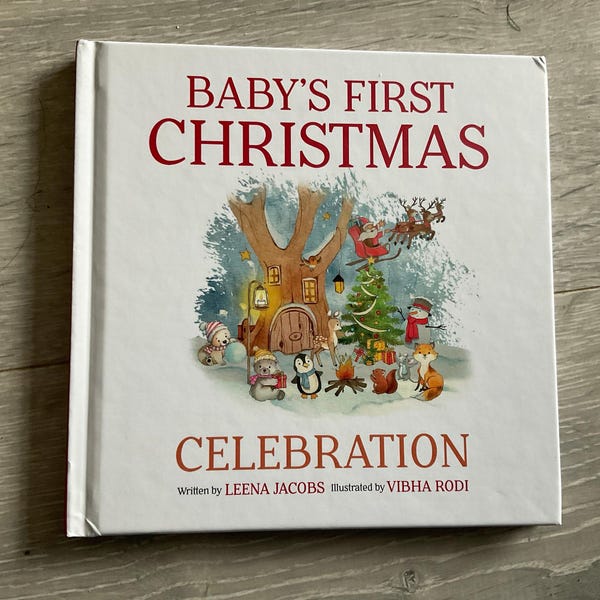 Baby's First Christmas Gift Book Keepsake Present for New Parents ...