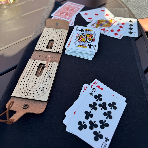 KNODY Original Ultimate Leather | Wrap Around | Travel Cribbage Board ...