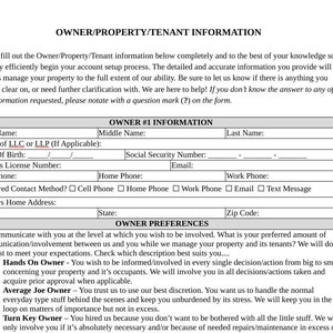 Property Management Forms Package: Bulletproof Owner, Manager, and ...