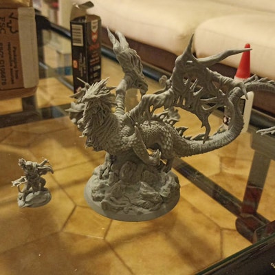 Ancient Time Dragon 3D Printed Fantasy Tabletop Miniature 28MM 45MM ...