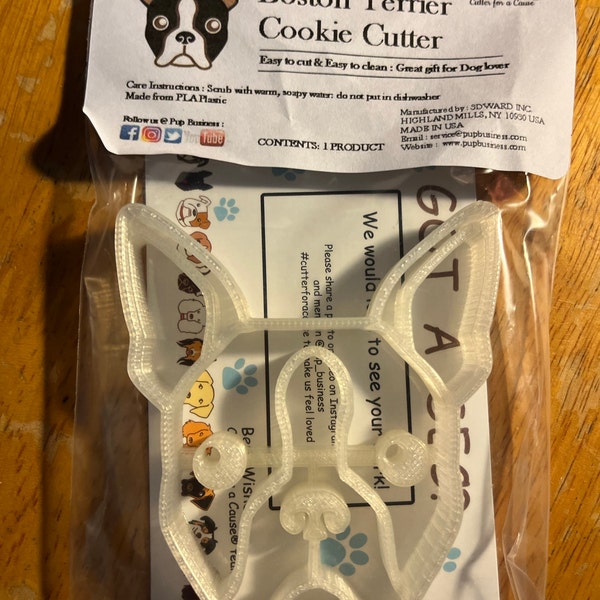 Cole the Boston Terrier - Boston Terrier Cookie Cutter - Dog Face ...