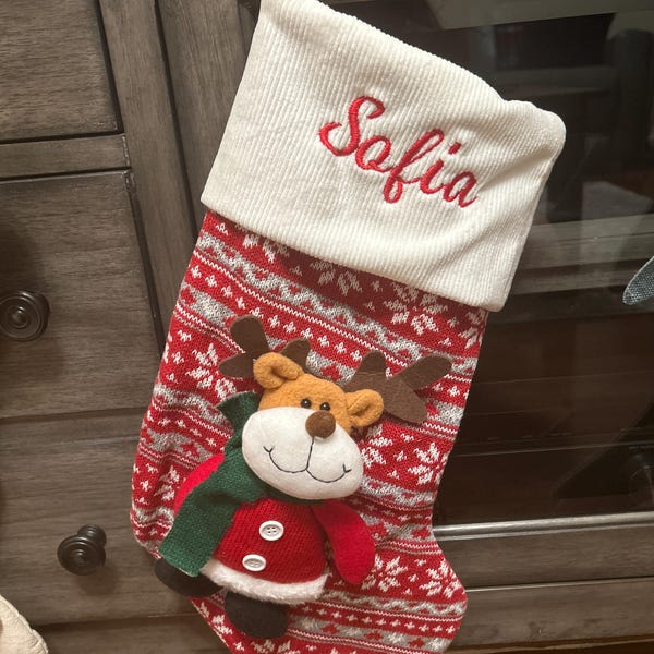 Personalized Christmas Sack Monogrammed Xmas Sack With Name Santa Sack ...