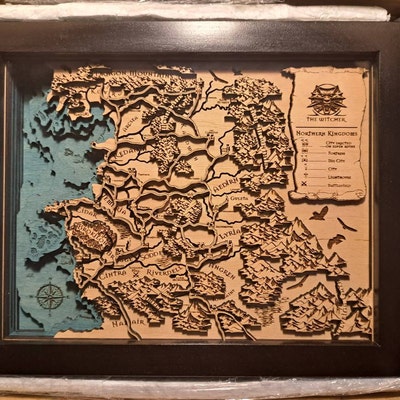 3D Imperial Realm Wood Map Free Express Shipping - Etsy