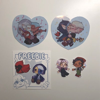 TOH Heart Stickers Holographic - Etsy