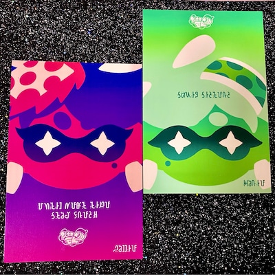 Splatoon Hotlantis IDL Posters Squid Sisters off the Hook Deep - Etsy
