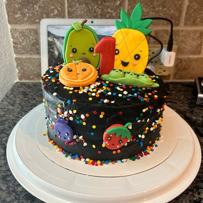 Fruit and Vegetables Cake Topper, Fruit Cake Decor, Fruit and Vegetable ...