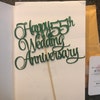 Happy 55th Wedding Anniversary Topper, Anniversary Cake Topper ...