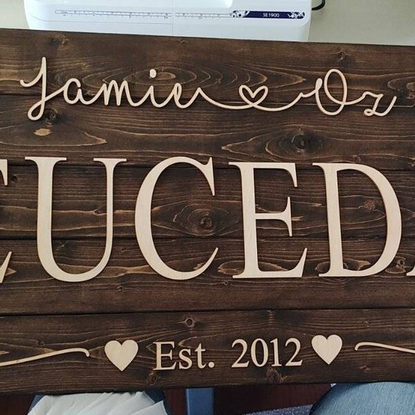 Stain or Paint Lettering Add-on for Jayohandco Wood Signs attachment ...