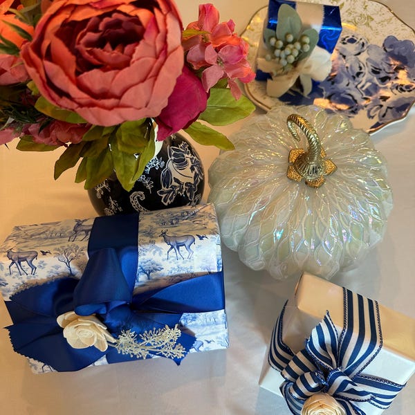 Blue Bow Desk Mat Personalized Pattern Desk Mat Desk Accessory Cute ...