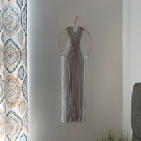 Blush Pink Macrame Wall Hanging, Dreamcatcher on 25cm Copper or Matt ...