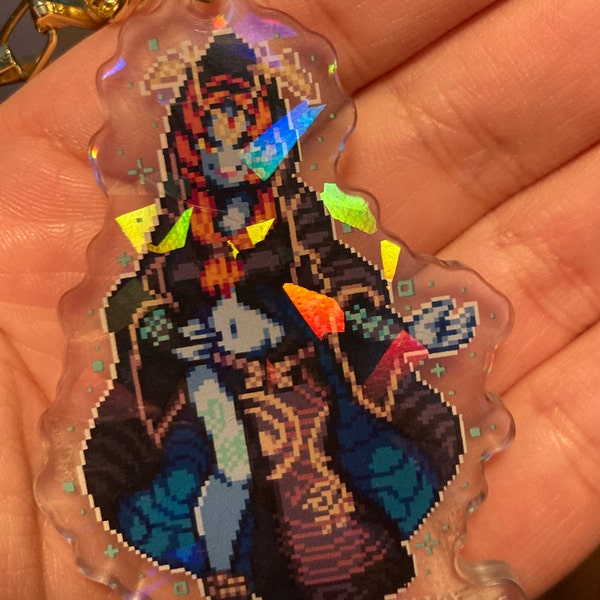 Legend of Zelda Acrylic Charms Pixel Art | Tears of the Kingdom Link ...