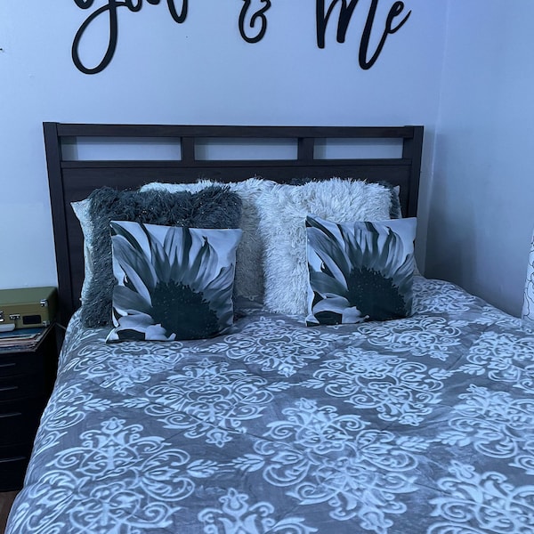 You + Me Above Bed Sign - Etsy