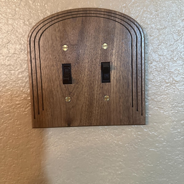 Walnut Light Switch and Wall Outlet Covers for Organic Midcentury ...