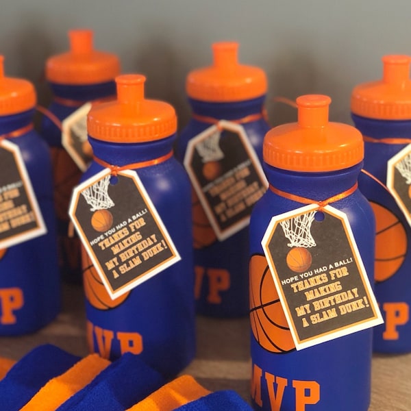 Basketball Party Favor Tags, Basketball Party Favors, Slam Dunk ...