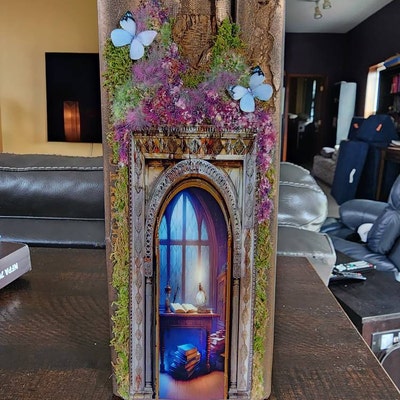 Custom Bookshelf Insert SAMPLES of Row Houses/repurposed Books/book ...