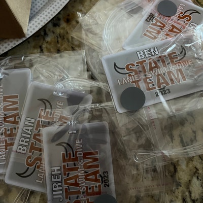 Swim Bag Tag. Customizable. Waterproof. Made in USA. - Etsy