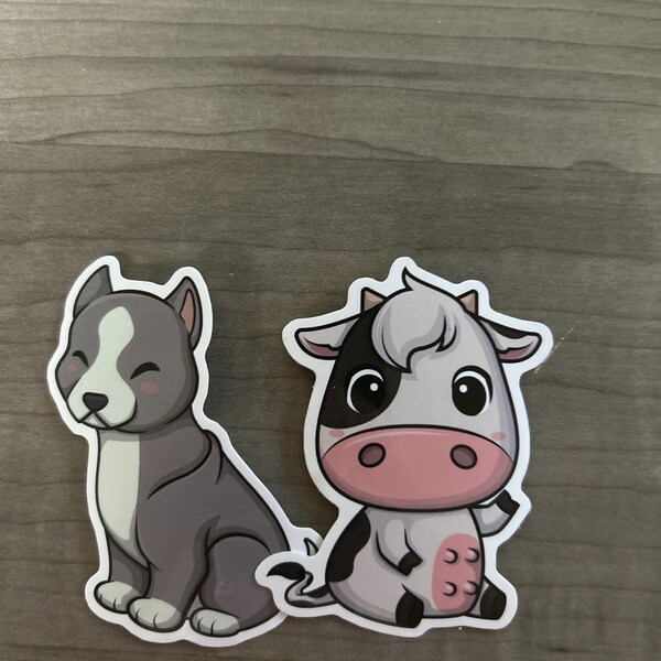 Chibi Pitbull Sticker / Pitbull Sticker / Kawaii Pitbull Sticker - Etsy