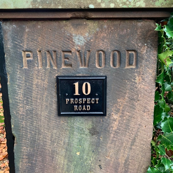 Vintage Address Sign, House Sign, House Number, Address Plaque, House ...