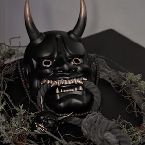 Hannya Mask Oni Demon Mask Japanese Full Face Mask Japanese - Etsy