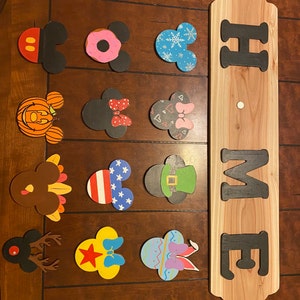 Mouse Head 001 Unfinished Wooden Cutout for Crafting, Home & Room Décor ...