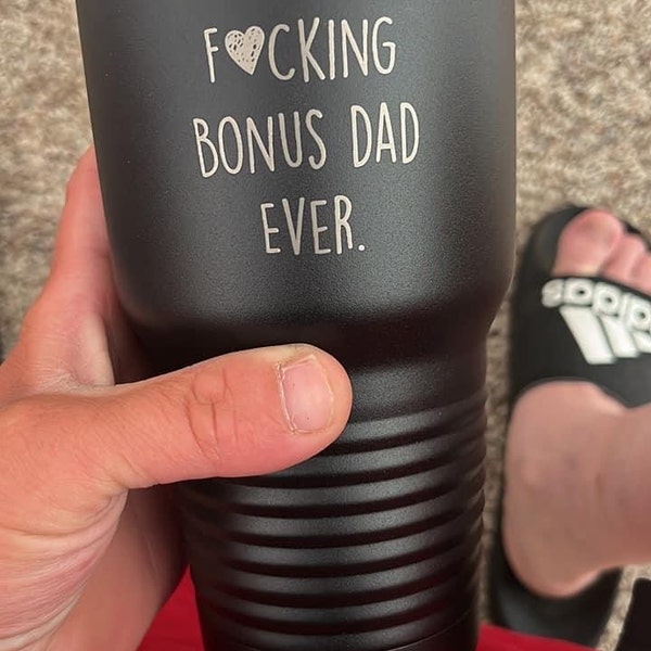 Funny Gift for Bonus Dad, Bonus Dad Fathers Day Gift, Bonus Dad Tumbler ...