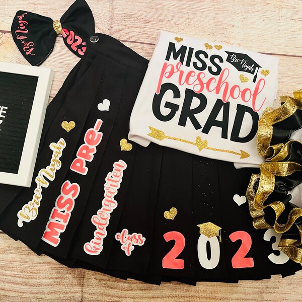 Miss Preschool Grad, Preschool Graduation Shirt SVG, Preschool Grad Svg ...