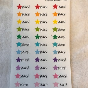 5 Stars Planner Stickers 5 Star Rating Books Movies Bookish Reading ...