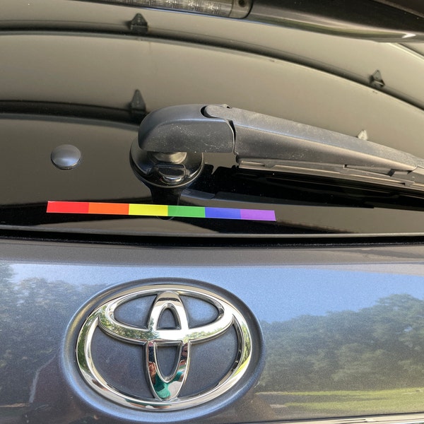 LGBT Gay Pride Rainbow Flag Car Vinyl Decal or Magnet Outdoor Window ...