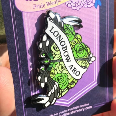 Longbow Aro Enamel Pin - Etsy