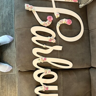 Large Name Sign, Large Name Sign for Nursery, Large Wall Art, Large ...