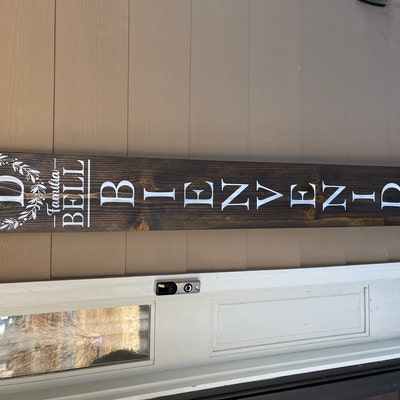 Hello Cursive Welcome Porch Sign, Summer Sign, Spring Sign, Modern ...