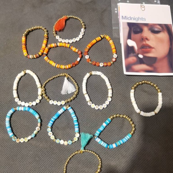 TTPD Era Taylor Inspired 4-pack Friendship Bracelets. TTPD Album Colors ...