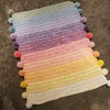 PDF DIGITAL Download-little Gems Craft Shop- 'rainbow Pom Blanket ...