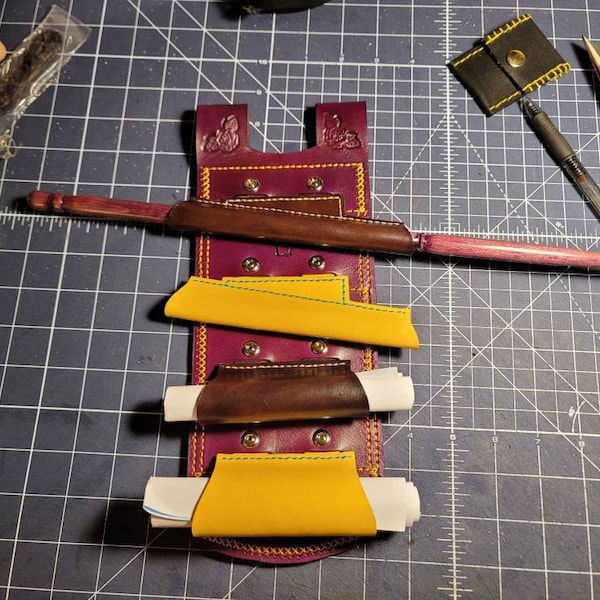 Leather Spell and Wand Holder Patterns. DIY Leather Craft Patterns for ...