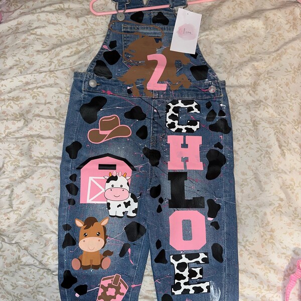 Custom Rodeo Birthday Overalls - Etsy