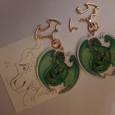 Qibli Wings of Fire Wof Double Sided Acrylic Charm - Etsy