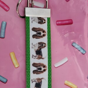 Blue, Brown and White Peacock Webbing Keychain/ Keyfob/ Wristlet - Etsy