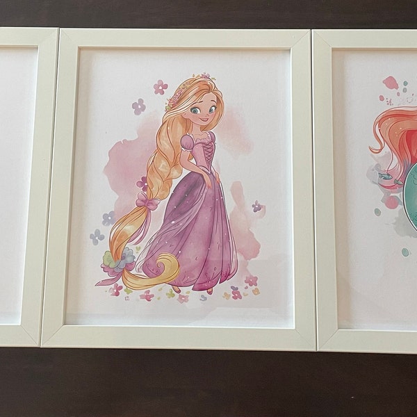 Princesses Set of 6 Posters | Printable Wall Art Decor | Girl Room ...