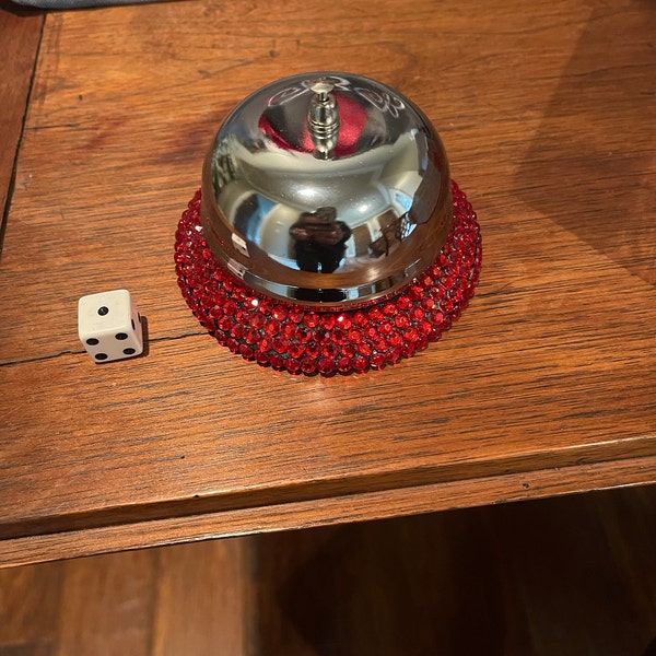 Oversized 4" Decorated Rhinestone Call Bell: Bunko / Bunco Bell ...