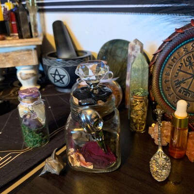 Hel/hela Dendritic Opal Goddess Ritual Altar Set Kit Norse - Etsy