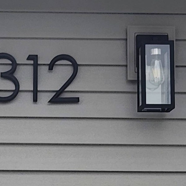 NO DRILLING REQUIRED 7.5" Vinyl Siding House Numbers Black or White - Etsy